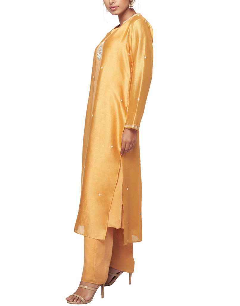 Mango Embroidered Tunic With Trouser Set | Womens Trousers Online - Anj