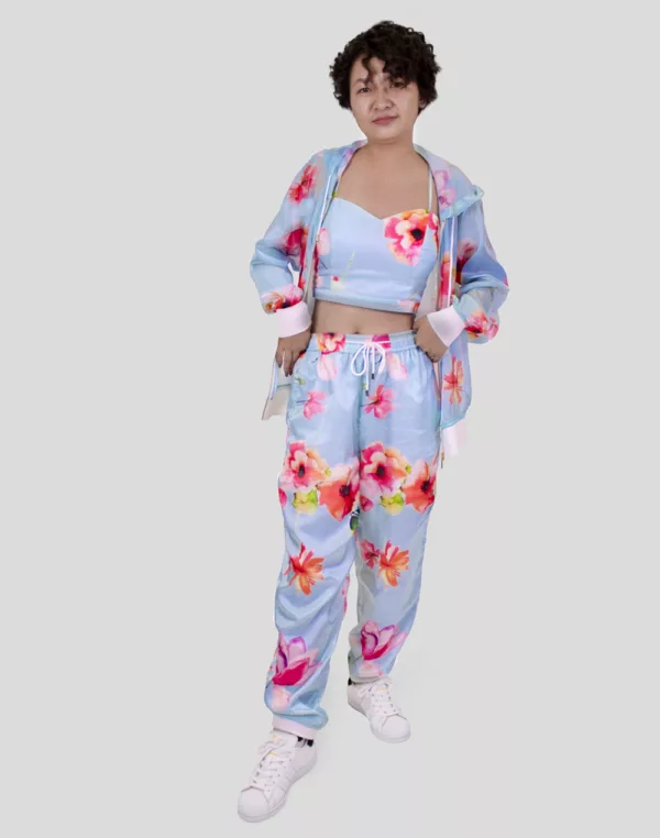 The Ethereal Sky-Blue Co-ord Set - Anj